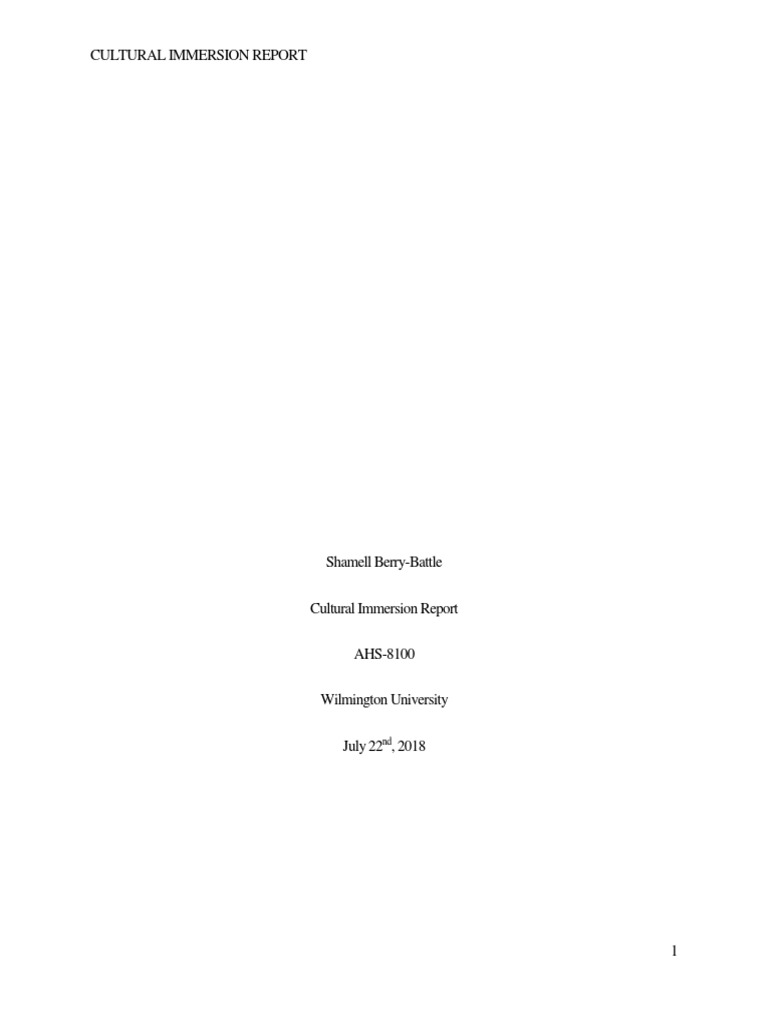 Culture Immersion Paper | PDF | Lgbt Rights In The United States ...