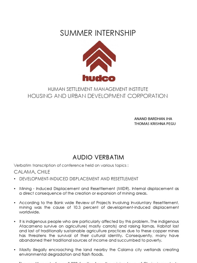 Hsmi Hudco Training | PDF | Sustainability | Food Security