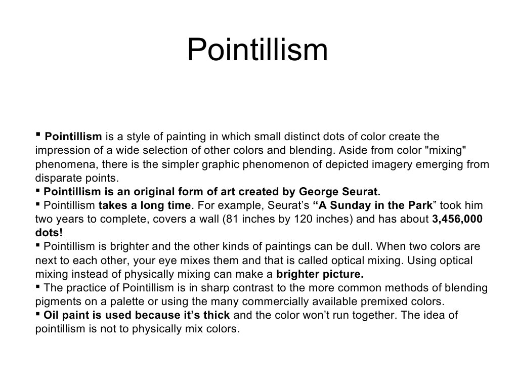 Pointillism: Art with Dots | PDF