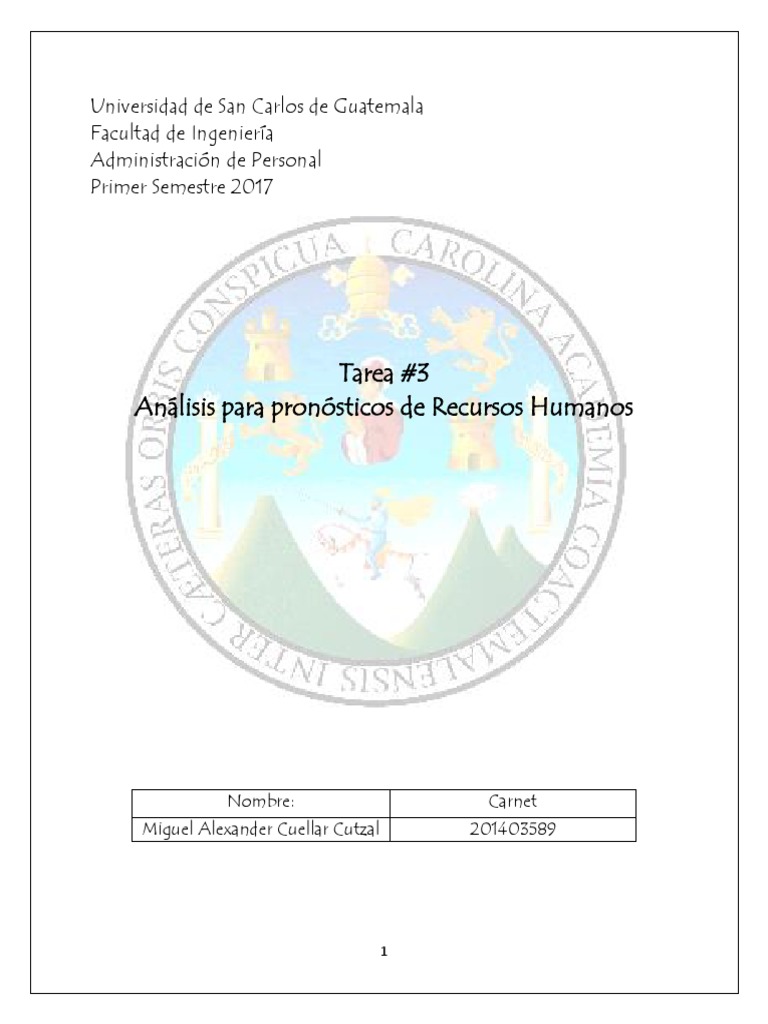 Pronostico de RH | PDF | Gestión de recursos humanos | Planificación