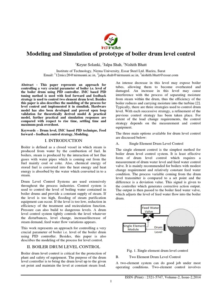 Boiler Level PID Control | PDF | Control Theory | Boiler