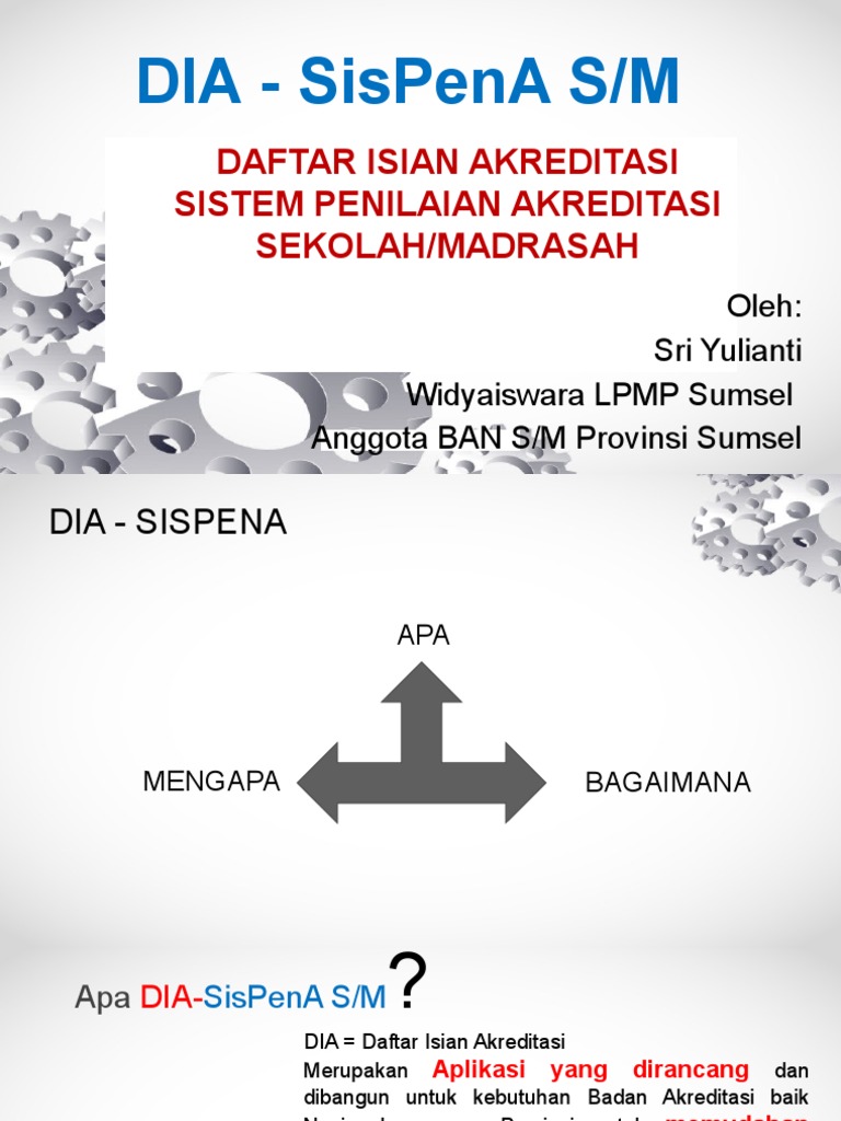 Panduan Akreditasi DIA-SisPenA S/M | PDF