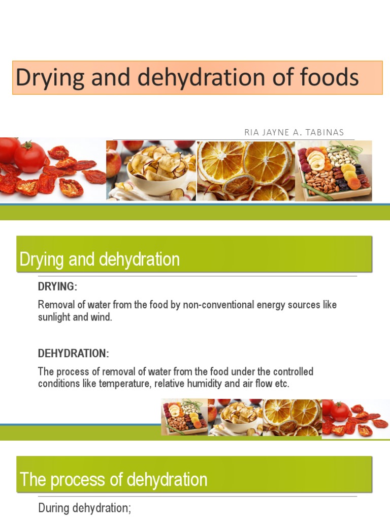 Drying and Dehydration of Foods | PDF | Freeze Drying | Raisin