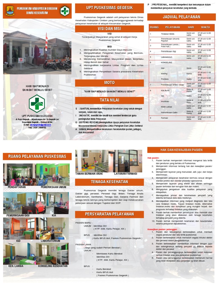 Leaflet Puskesmas Gegesik Pemerintah Kabupaten Cirebon Pdf