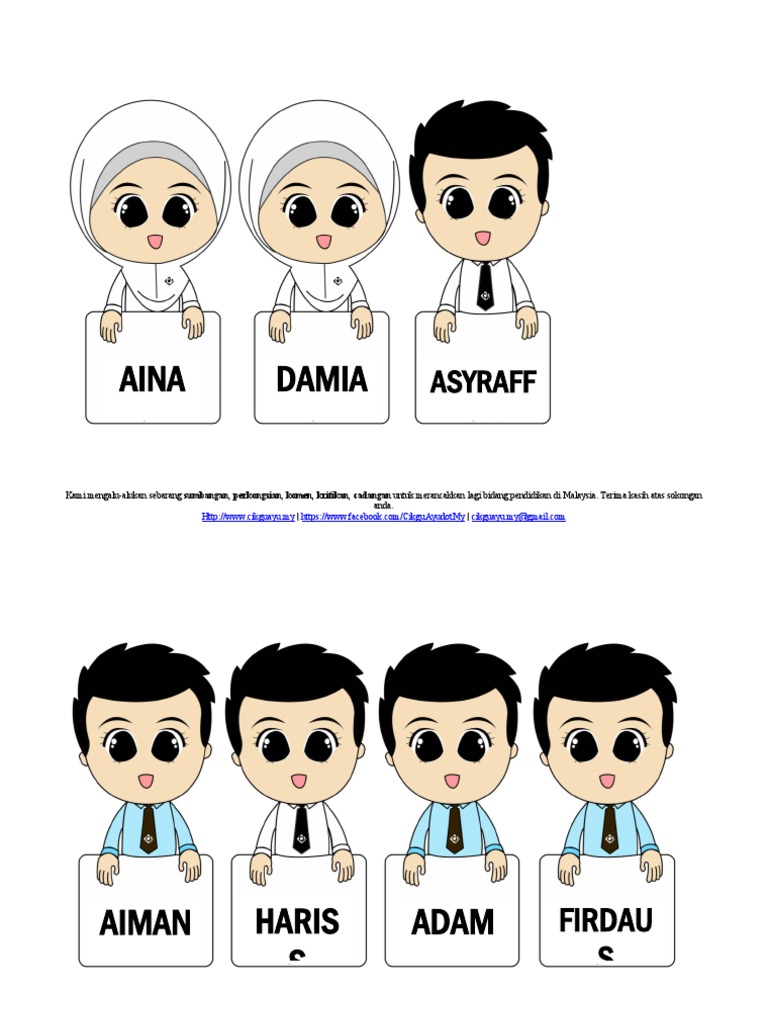 Doodle Murid Sekolah Comel | PDF