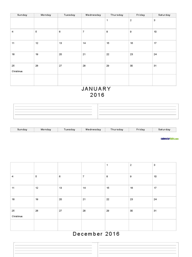 January Calendar | PDF