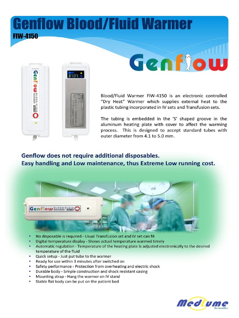 Brosur Blood & Fluid Warmer Genflow | PDF