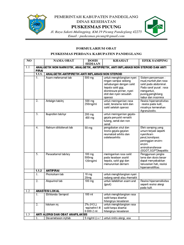 Formularium Obat | PDF