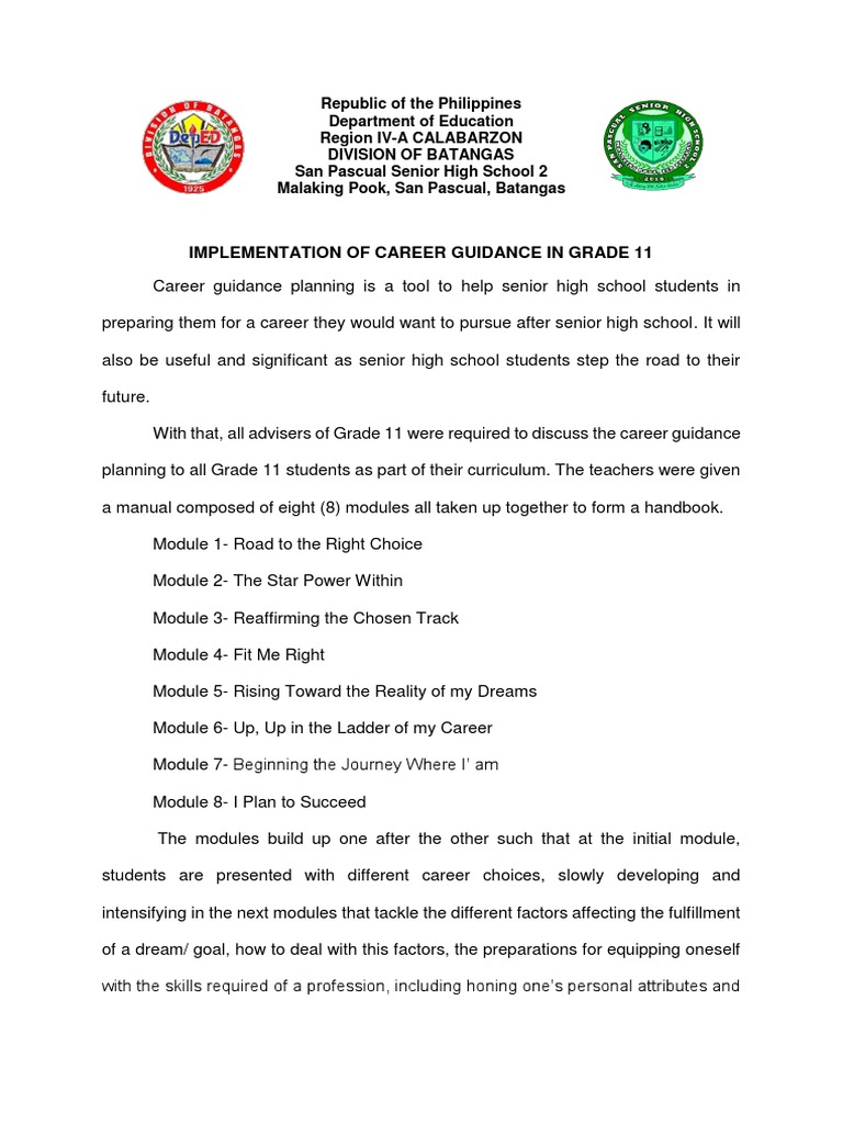 Narrative Report in CGP | PDF | Behavior Modification | Cognition