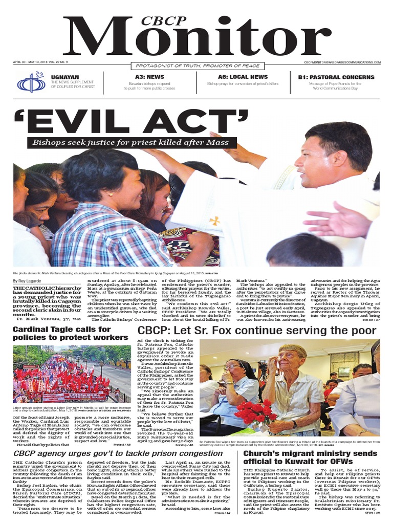 CBCP Monitor April Vol22 n9 | PDF | Pope Francis | Catholic Church