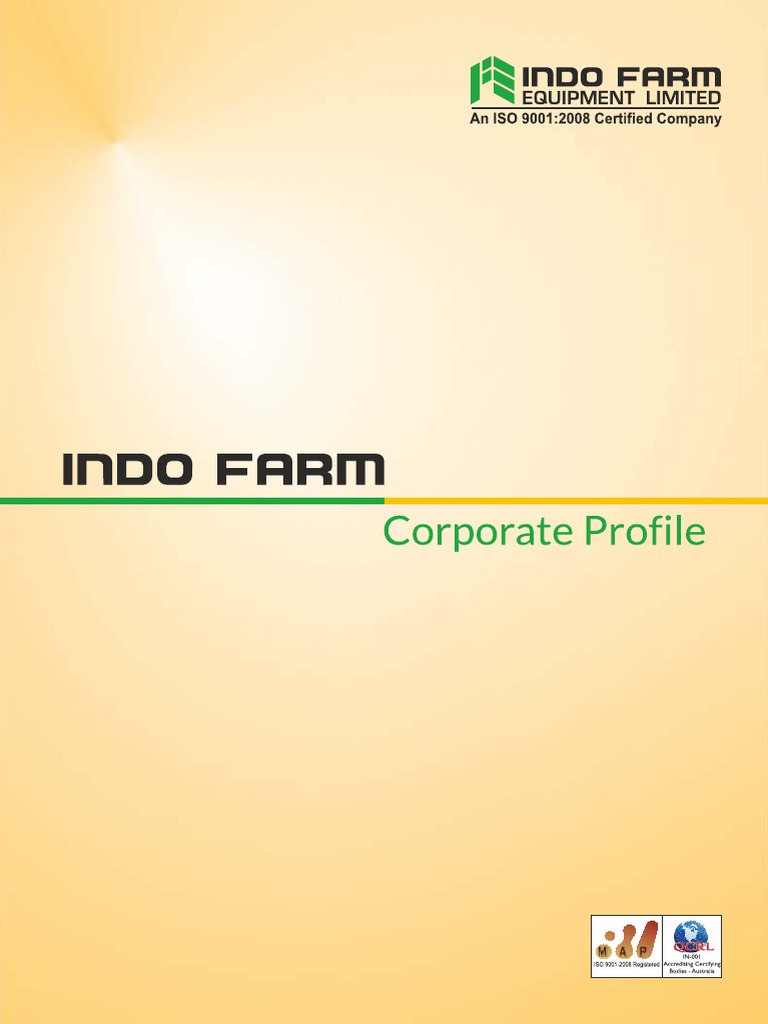 Indo Farm Company Profile PDF | PDF | Soil | Tractor