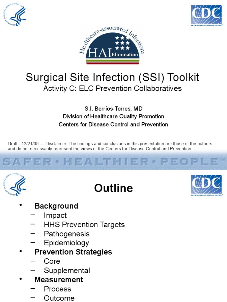 Surgical Site Infection (SSI) Toolkit: Activity C: ELC Prevention ...