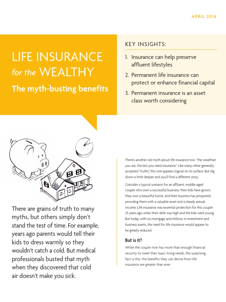 Life Insurance For The Wealthy | PDF | Wealth | Life Insurance