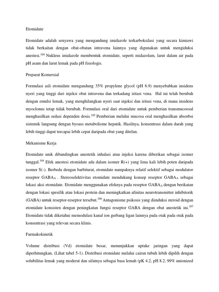 Etomidate | PDF