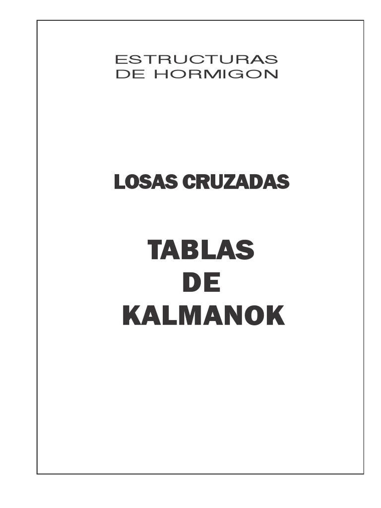 Tablas de Kalmanok | PDF