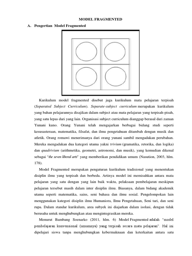 Model Fragmented | PDF