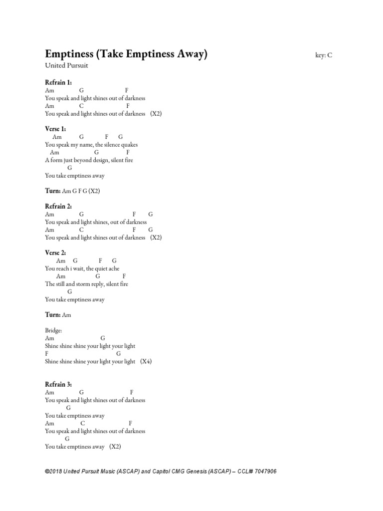 4 Emptiness Chart | PDF