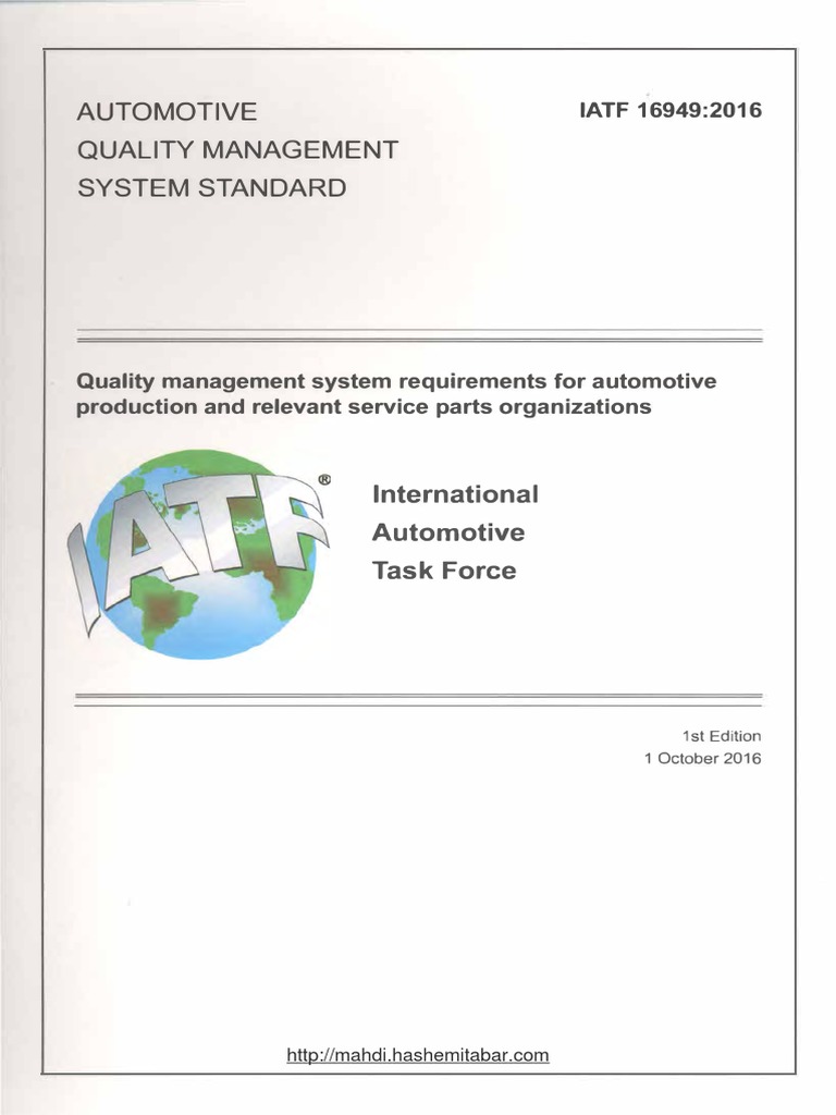 Iatf 16949 2016 English Normas Autos 2016
