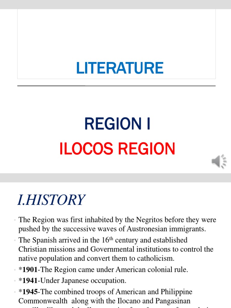 Region 1 LITERATURE BEED I-A.pptx | Philippines | Poetry