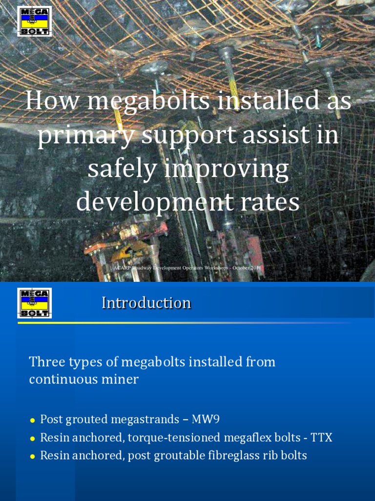 Installation of Megabolts As Primary Supports | PDF | Anchor | Screw
