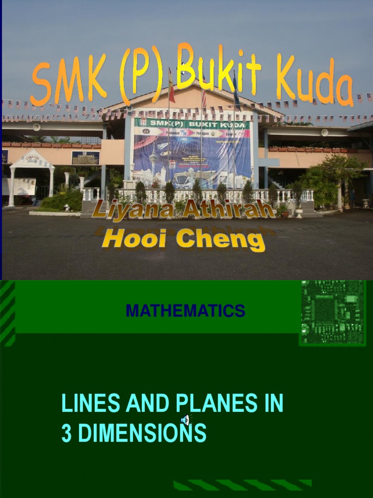 Line and Plan in 3D | PDF | Trigonometric Functions | Euclidean Geometry