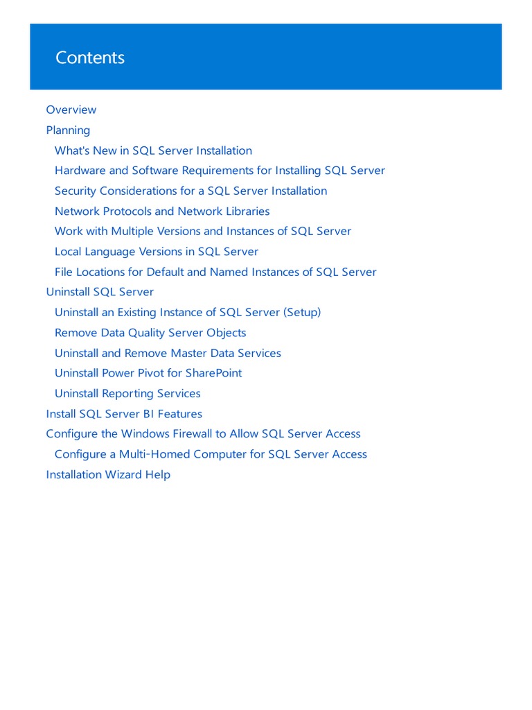 Planning SQL Server | PDF | Microsoft Sql Server | Computer Network