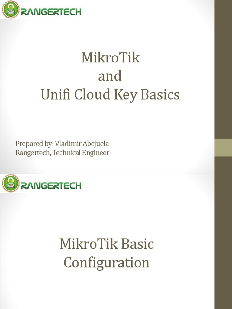 MikroTik Basic Configuration | PDF | Ip Address | Router (Computing)