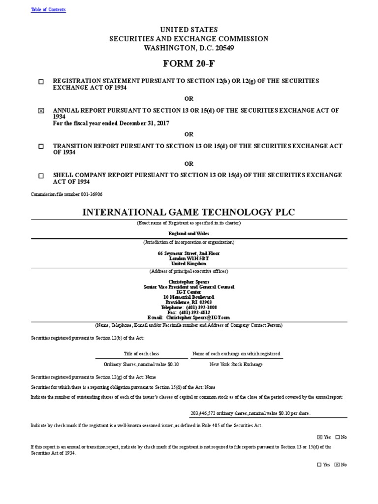 Form 20-F For 2017 | PDF | Trade Secret | License