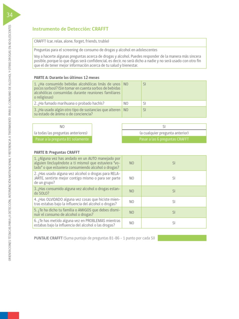 Crafft Instrumento | PDF | Drogas | Salud y bienestar