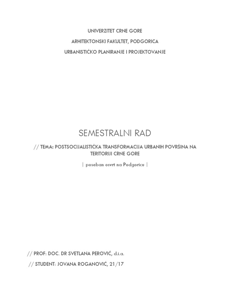 Seminarski Primer | PDF