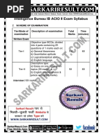 IB ACIO 2025 Full Detailed Syllabus | PDF | Cognition