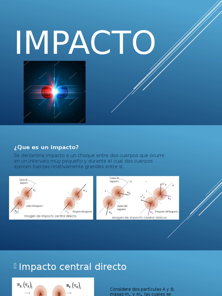 Dinamica Impactos | PDF | Dinámica (Mecánica) | Fuerza