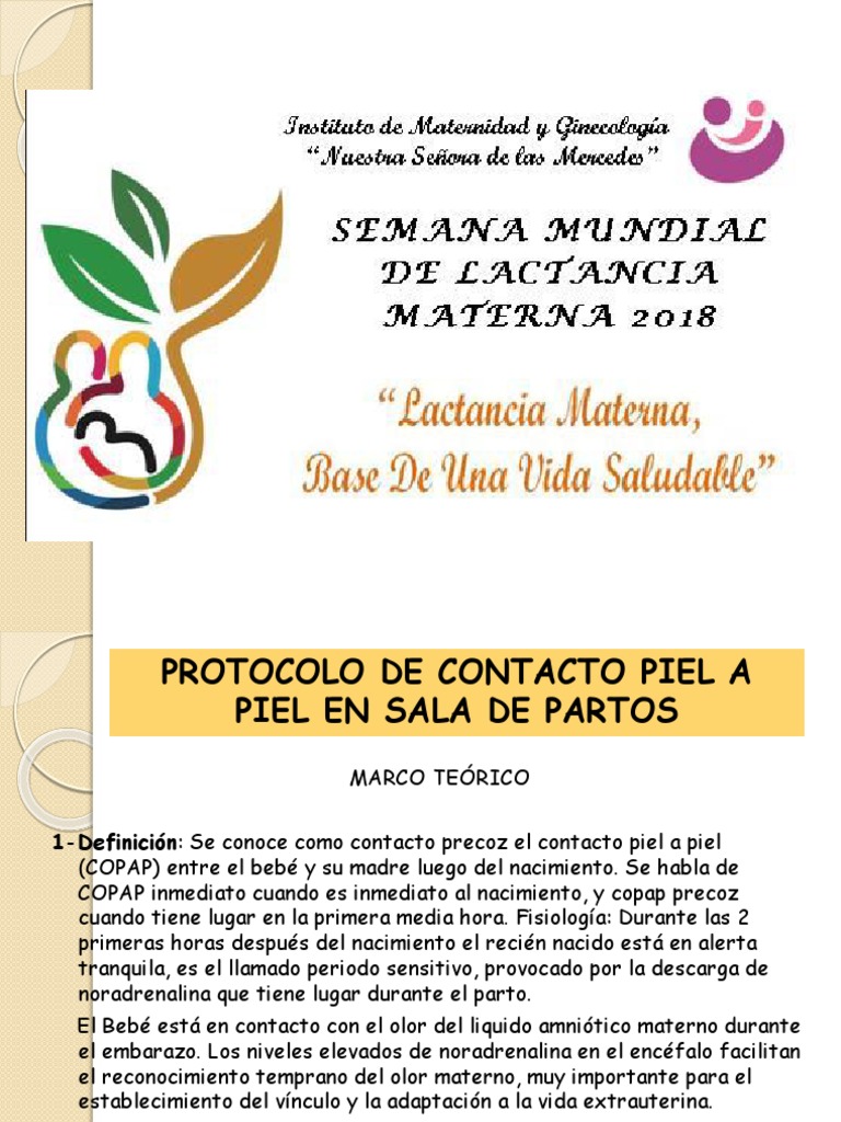 Contacto Piel A Piel | PDF | Parto | Seccion de cesárea