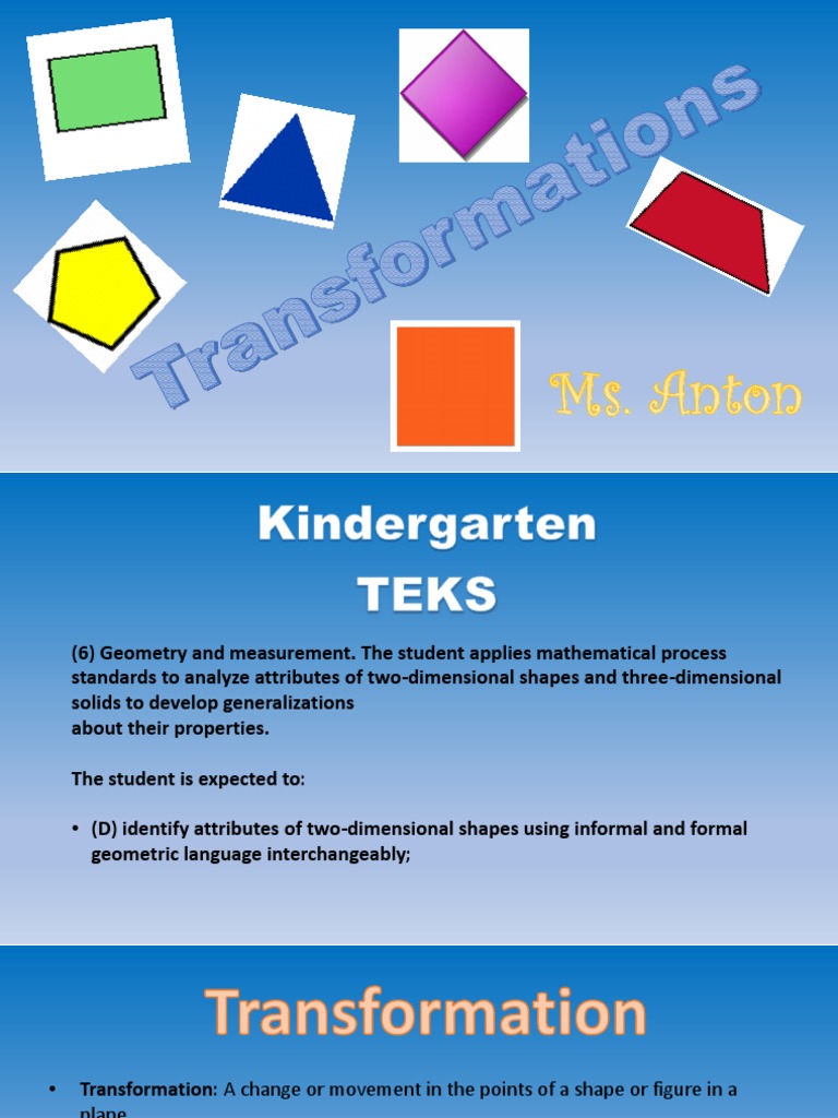 Transformations Project | PDF | Shape | Spacetime