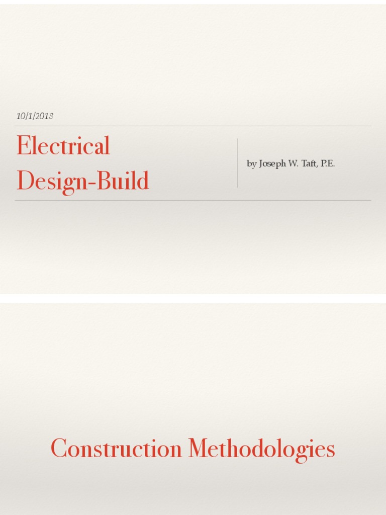 Electrical Design Build | PDF | Real Estate Law | Engineering