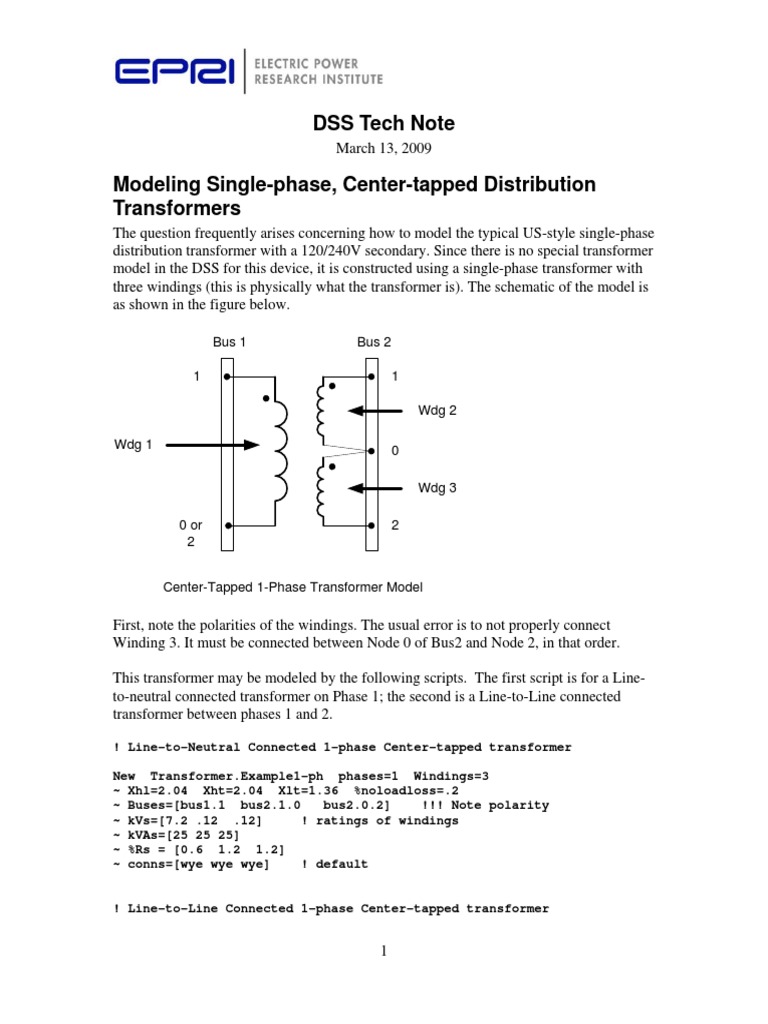 Modeling Single-Phase Transformers PDF | PDF | Transformer | Electrical ...