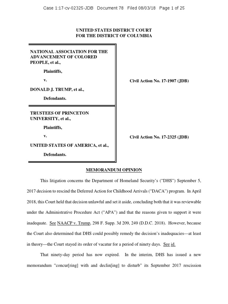 Daca | Deferred Action For Childhood Arrivals | Lawsuit