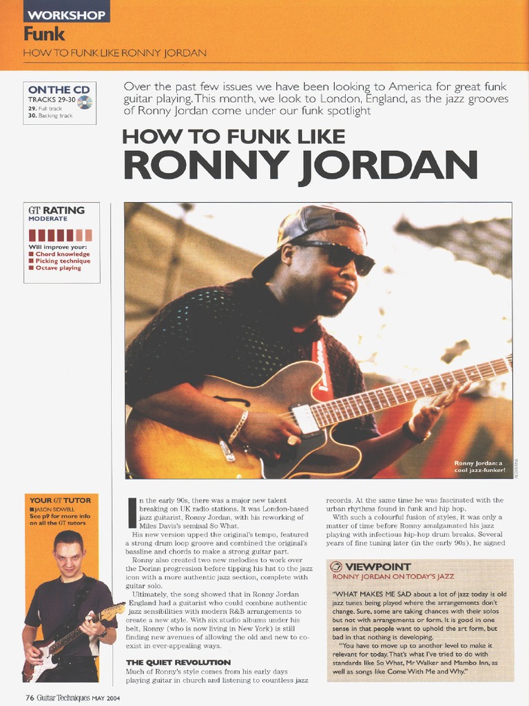 Ronny Jordan Funk PDF | PDF
