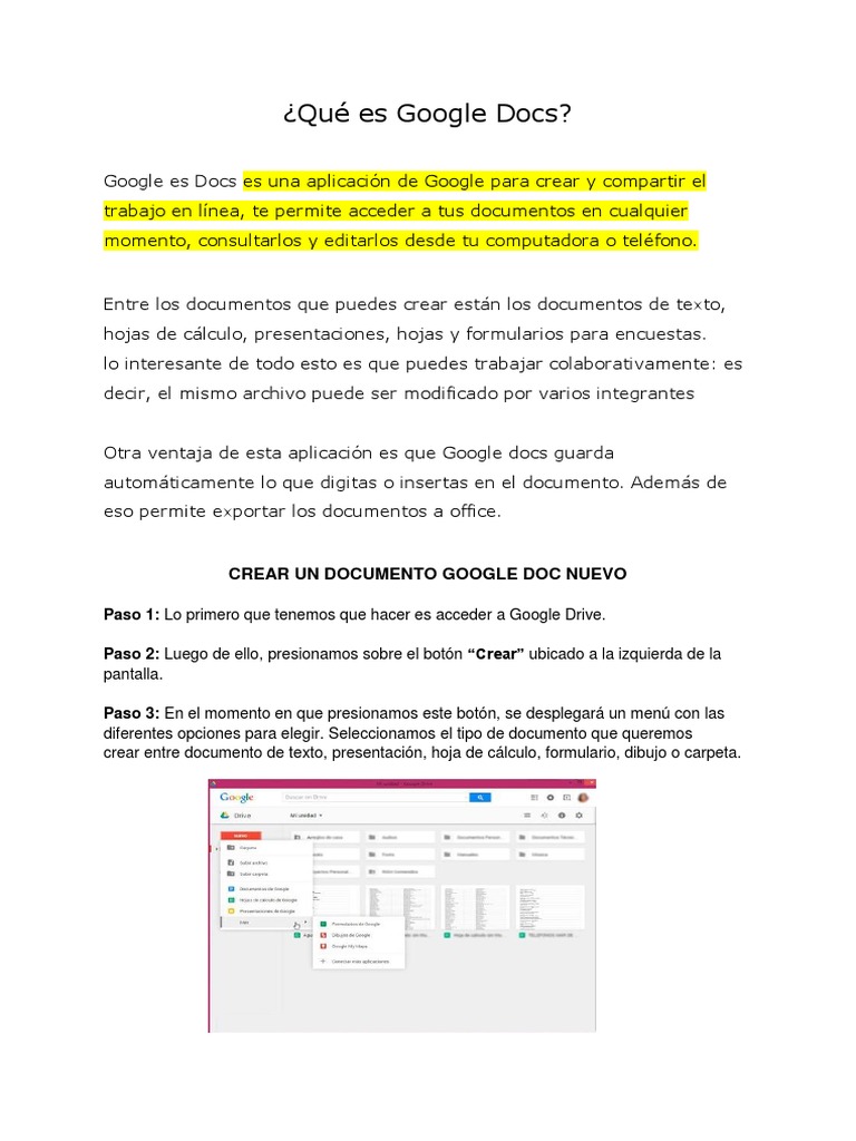 Google Docs | PDF | Point and Click | Archivo de computadora