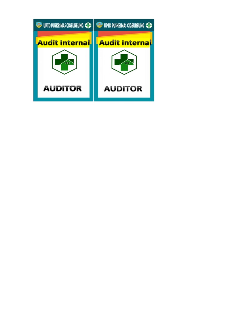 Name Tag AUDIT INTERNAL | PDF