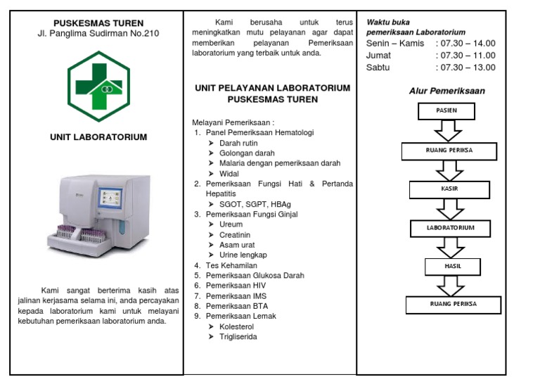 8.1.1.1 Brosur Lab | PDF
