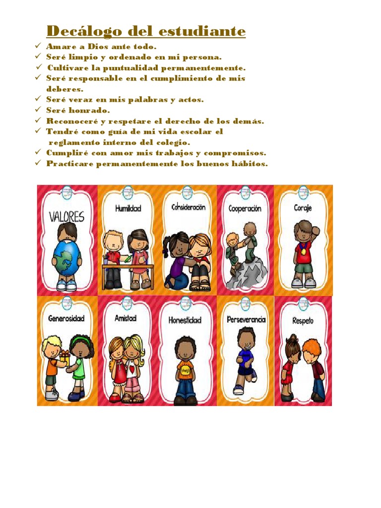 Decálogo Del Estudiante | PDF
