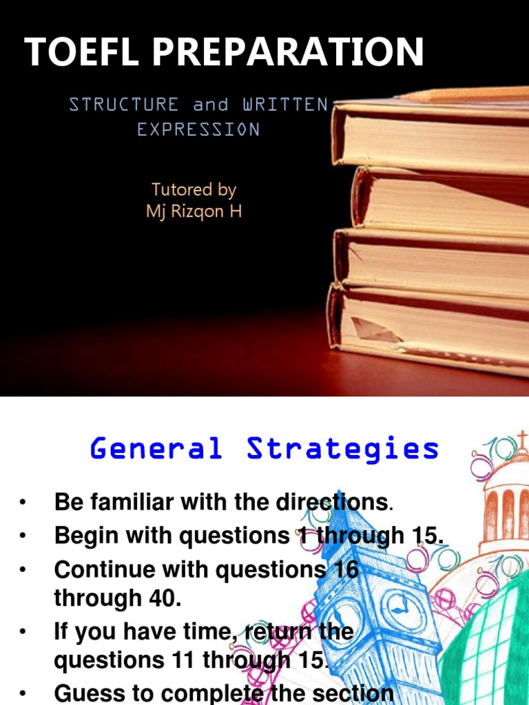 TOEFL Structure & Written Expression Guide | PDF | Noun | Grammatical ...