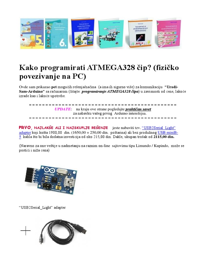 Kako Programirati ATMEGA328 Cip | PDF