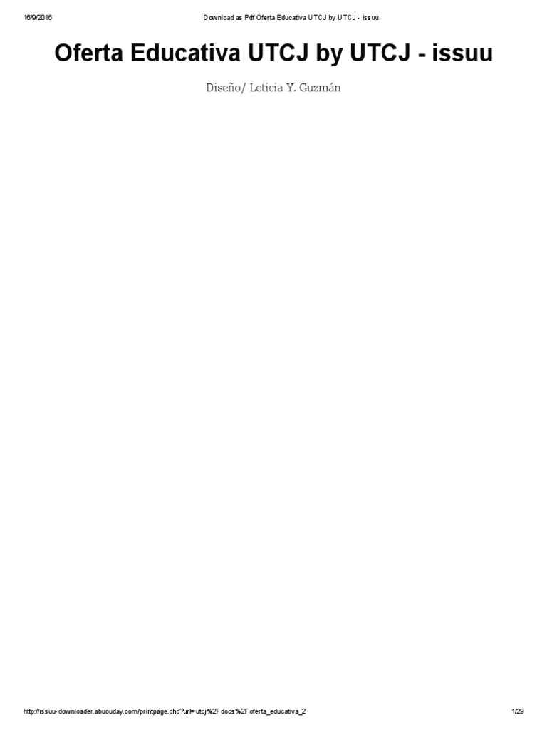 Oferta Educativa UTCJ by UTCJ | PDF