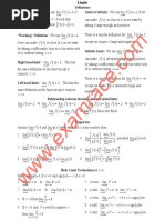 Calculus Cheat Sheet | PDF | Maxima And Minima | Derivative