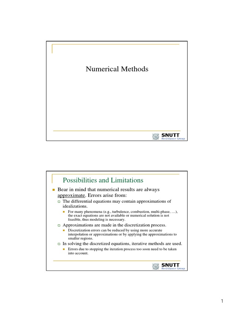 04 Numerical Methods | PDF | Numerical Analysis | Equations