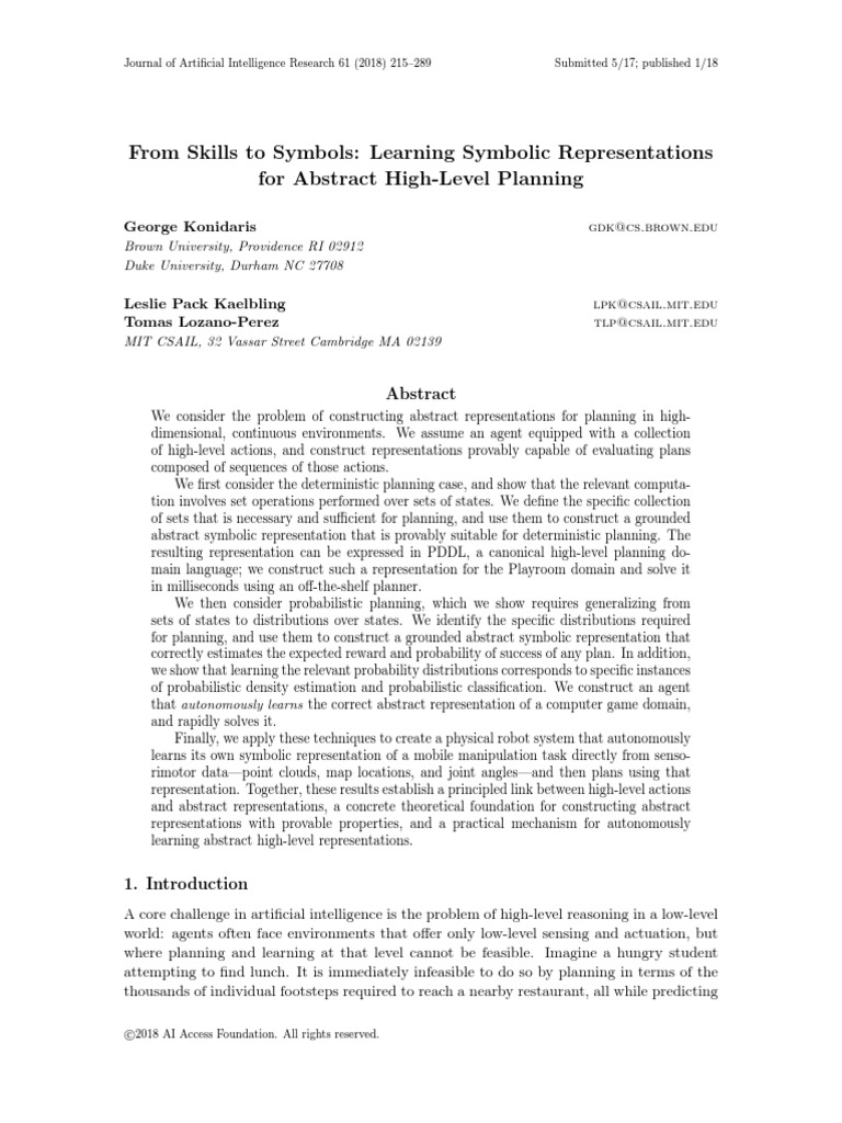 From Skills To Symbols: Learning Symbolic Representations For Abstract ...