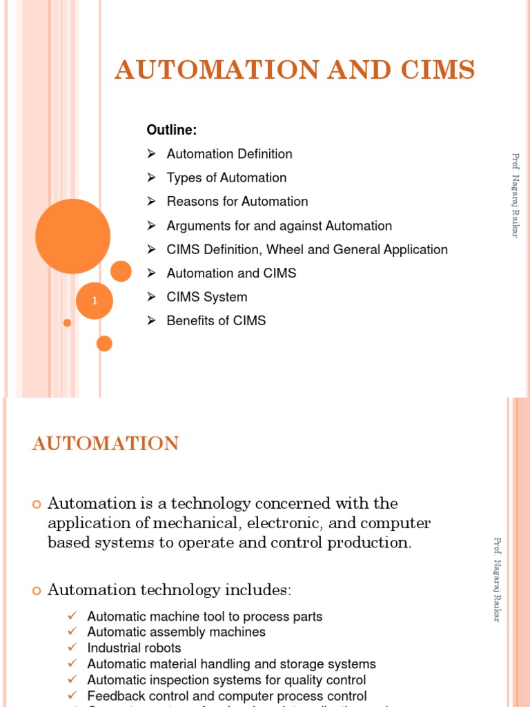 Automation and CIMS | PDF | Automation | Labour Economics