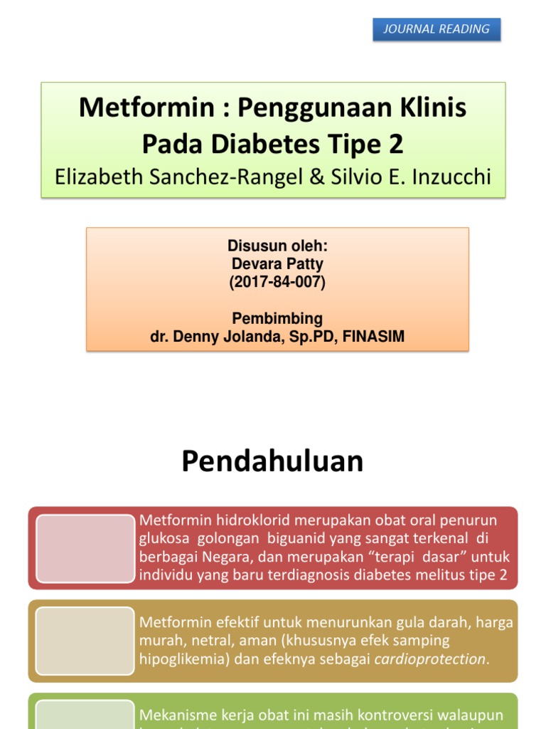 Mekanisme dan Penggunaan Metformin | PDF